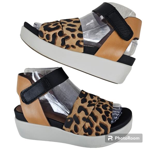 Naked Feet | Shoes | Naked Feet Koda Platform Sandals With Leopard ...